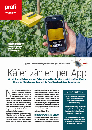 Gelbfangschale im Raps: Im Feld sein, ohne im Feld zu sein | Bayer ...